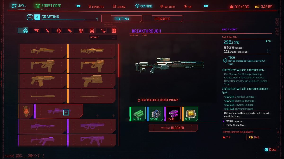 Cyberpunk 2077: Crafting Spec Locations - GGEZ